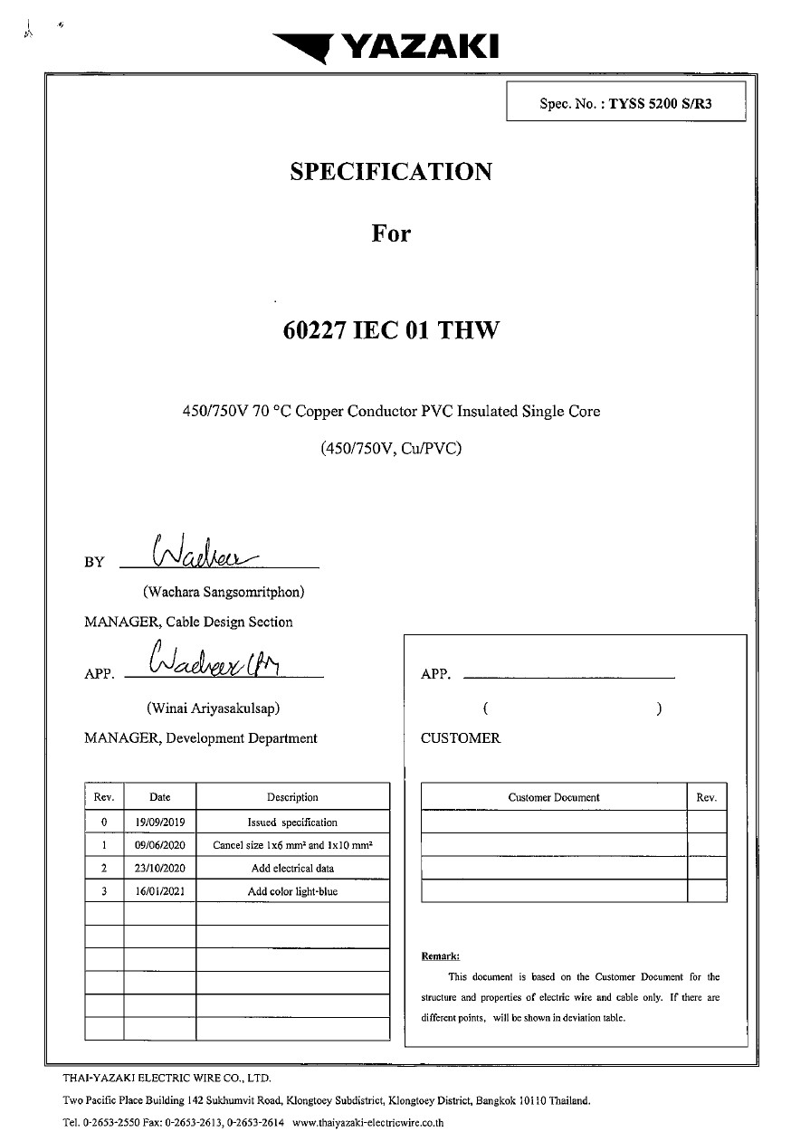 Thai Yazaki Electric Wire